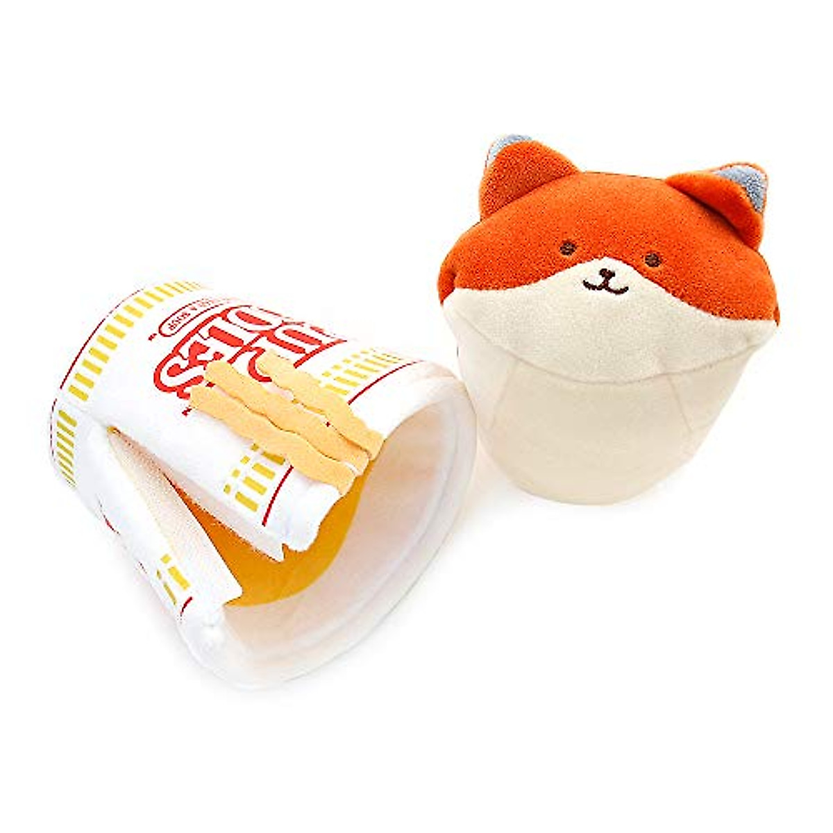 Anirollz x Nissin Cupnoodle Foxiroll 6" Blanket Plush Soft Squishy Stuffed Animal Fox
