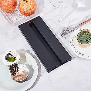 AHANDMAKER 4 Pack Plastic Wine Glass Rack, Black Wine Glass Storage Hanger Under Cabinet Goblet Rack Wall Mounted Hanging Shelf Wine Cup Display Stand with Self-Adhesive Tape for Kitchen Restaurant