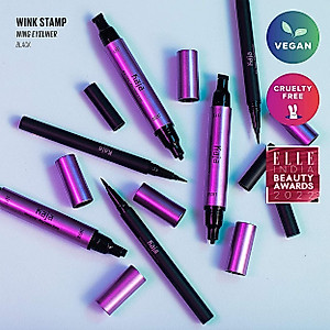 Kaja Winged Eyeliner Set - Wink Stamp Original | with Avocado Extract, Double-ended Wing, Smudge-Proof, Waterproof, Eye Irritation Tested