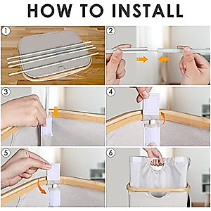 zzolee - Laundry Basket 140L with Lid, Extra Large Laundry Hamper with 3 Removable Liners (3 Compartments), Holds Up to A Week's Worth of Clothes for Family, 22x15x26 inch (Beige)