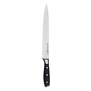 Avanta by Messermeister, Slicer | POM Handle | 10" Premium kitchen cutlery. Stainless steel, Rust resistant, Easy to maintain., Black, (L7688-10)
