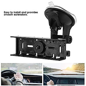 Dilwe1 Car Radio Panel Bracket, Durable ABS Adjustable and Rotatable Suction Mount Set Car Audio Mounting Kits for YAESU/FT-8800 /FT-8800R/ FT-8900