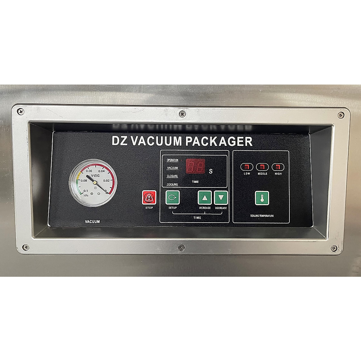 TECHTONGDA Vacuum Sealer Packaging Machine Stainless Steel for Fruits Vegetables DZ500 Single Chamber Sealing Length 20inch