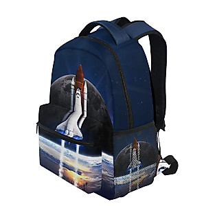 Space Rocket Backpack for Boys Girls Elementary School Nasa Bookbag 2020989