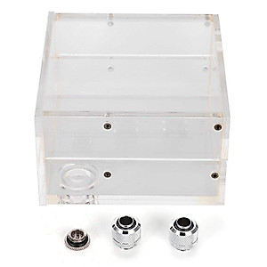Water Cooling ,1.25L Water Cooling Cooling Reservoir All Transparent Acrylic Computer Accessories