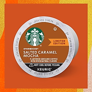 Starbucks K-Cup Coffee Pods—Salted Caramel Mocha Flavored Coffee—100% Arabica—Naturally Flavored—6 boxes (60 pods total)
