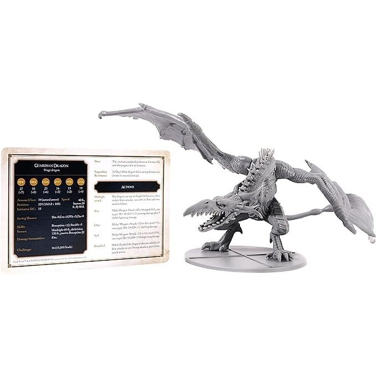 Steamforged Games Dark Souls The Role Playing Game: Guardian Dragon Miniature & Stat Cards