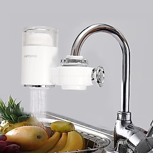 XNTONG - Water Purifier for Faucet, Tap Water Purifier with Activated Carbon, Home, Kitchen Faucet Water Filter, Water Filter for Faucet Reduces Lead, Chlorine, Sand, Heavy Metals etc pollutants