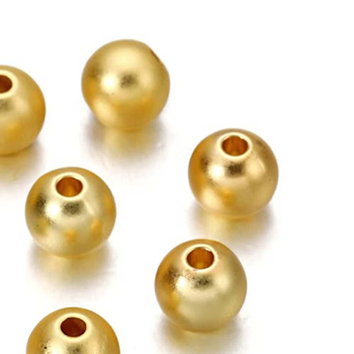 15pcs 2mm Mixed Zinc Alloy Pore Beads Loose Spacer Beads Metal Beads for Jewelry Making DIY Loose Beads