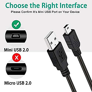 PS3 Charger Cable,10ft PS3 Controller Charging Cord,Mini USB Cable for Sony Playstation 3 Controller,DualShock 3 SIXAXIS,PS3 Slim Data Charger Wire PS Move,TI84 Plus CE,PS3 Charging Cables