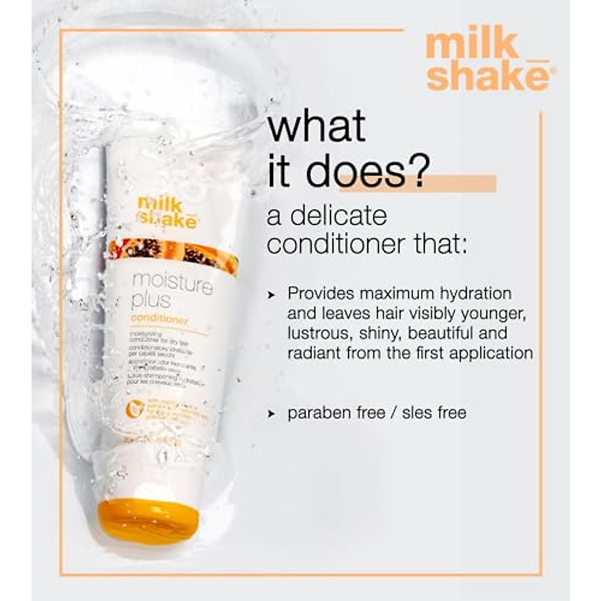milk_shake Moisture Plus Conditioner, 8.4 Fl Oz(Pack of 1)