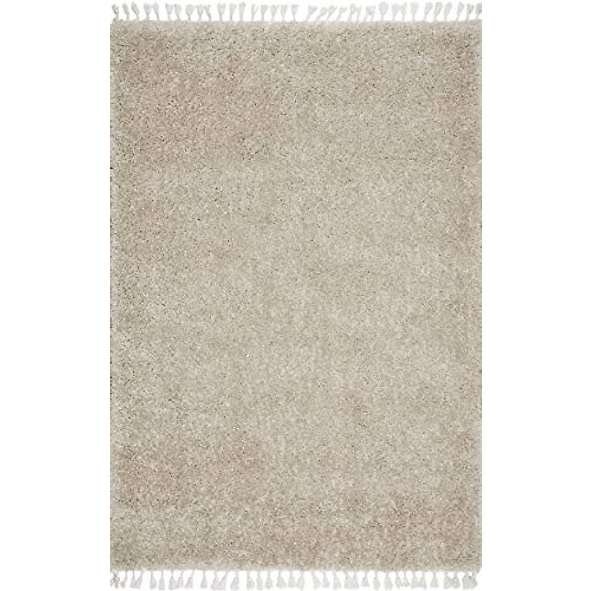 nuLOOM Neva Modern Tasseled Shag Area Rug, 5' 3" x 7' 7", Beige