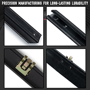 WEILEITE Rear Tailgate Liftgate Trunk Hatch Inner & Outer Car Window Molding Sweep Felt Trim Seal Weatherstrip Kit Compatible with Ford Bronco 1978-1996 Replace KF2027(2Pcs)