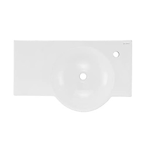 Swiss Madison Well Made Forever SM-WS325, Château 30" Right Side Faucet Wall-Mount Bathroom Sink