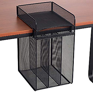 Safco Products 3241BL Onyx Mesh Vertical Hanging Desk Storage, Black