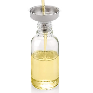 12 Pcs, 1 OZ Dropper Bottles (30ml) with 3 Funnels & 1 Long Dropper - Clear Glass Bottles for Essential Oils with Eye Droppers - Tincture Bottles, Leak-Proof Travel Bottles for Liquids, Golden Cap