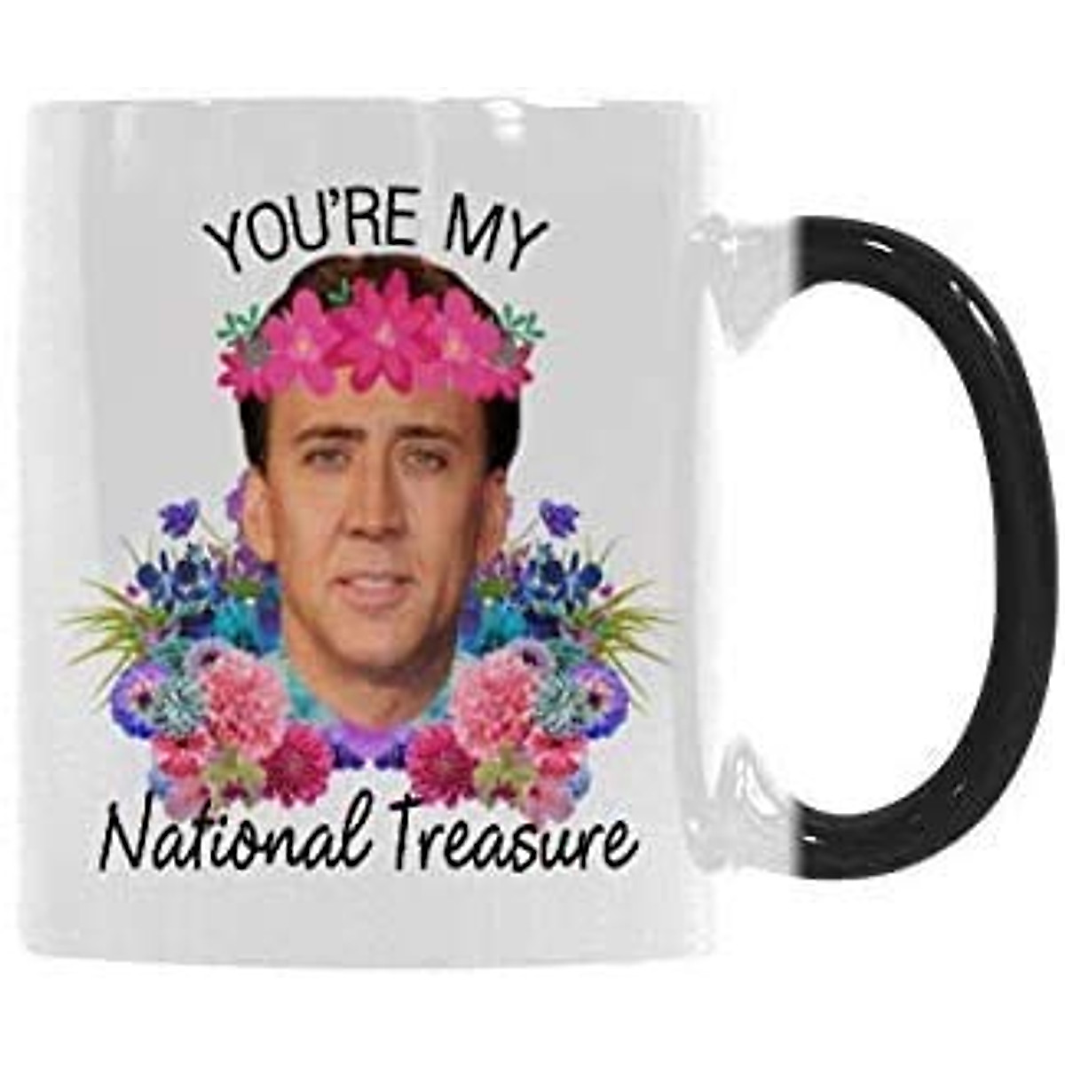 SCSF You're My National Treasure Morphing Coffee Mugs Heat Reveal Color Change Mug Christmas Mug For Men11 Ounces