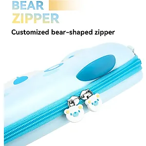 GeekShare Cute Bear Carry Case Compatible with Nintendo Switch/Switch OLED - Portable Hardshell Slim Travel Carrying Case fit Switch Console & Game Accessories