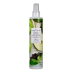 Enjoy Hair Care Holistic Heat Active Leave In Treatment, pH 4.5-5.5, Thermal Damage Protection, Curly Hair Products, Wavy Hair Products - 10 Oz.