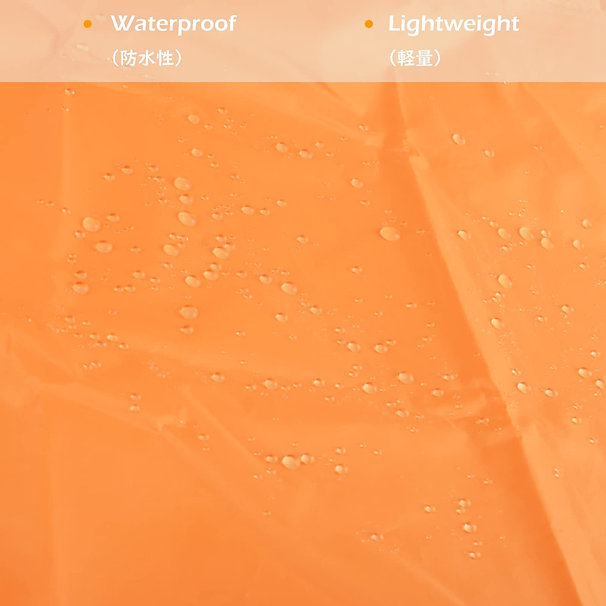 TRIWONDER Hammock Rain Fly Waterproof Tarp Camping Tent Footprint Ground Cloth Backpacking Tarp Camp Shelter Sunshade Mat for Outdoor Hiking Beach Picnic (Orange, S - 98 x 59in)