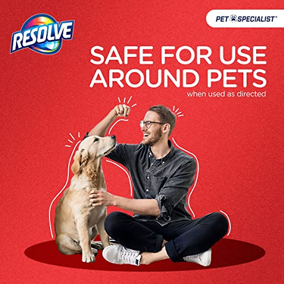 Resolve Pet Specialist Easy Clean Brushing Kit includes Heavy Traffic Foam Carpet Cleaner, 22oz