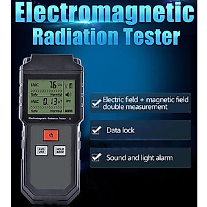 Geiger Counter,EMF Meters Reader Ghost Hunting,Digital Handheld EMF Detector Electromagnetic Field Radiation Detector