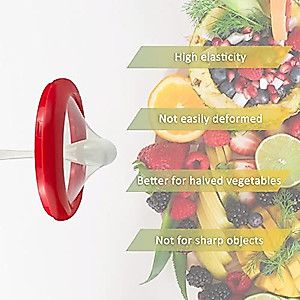 Fruit and Vegetable Shaped Savers Storage Onion Storage Tomato Saver Lemon Keeper and Avocado Saver Containers Set for Fridge Stretch Pod for Vegetable Crisper Makes Food Stays Fresh Longer, Pack of 4