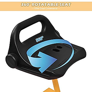 GLACER Sandbox Digger, 360° Rotation Kid Excavator Toy Crane with Base, Steel Outdoor Play Digging Toys for Sand, Dirt, Snow, Beach, Ride on Sand Digger for Kids…