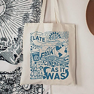 Singer Inspired Tote Bag Singer Song Idea Gift Women Canvas Tote Bag Gift for Fan (HS tote bl)