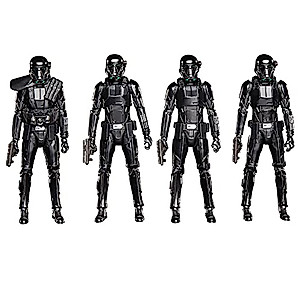 Star Wars, The Vintage Collection Imperial Death Trooper Action 4 Figure Set F5553 by Hasbro Black
