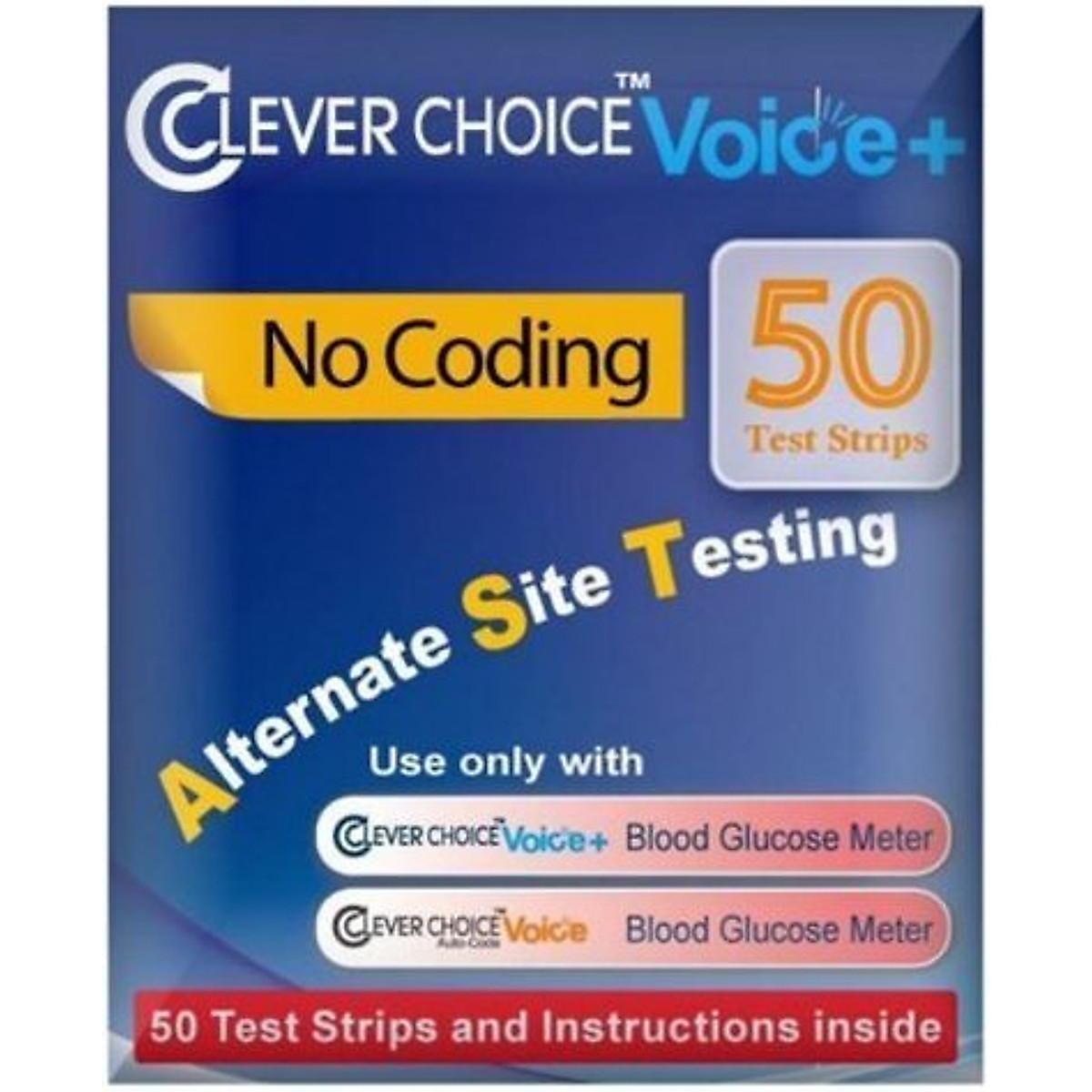 Clever Chek Auto-Code Voice Test Strips 50 ct.