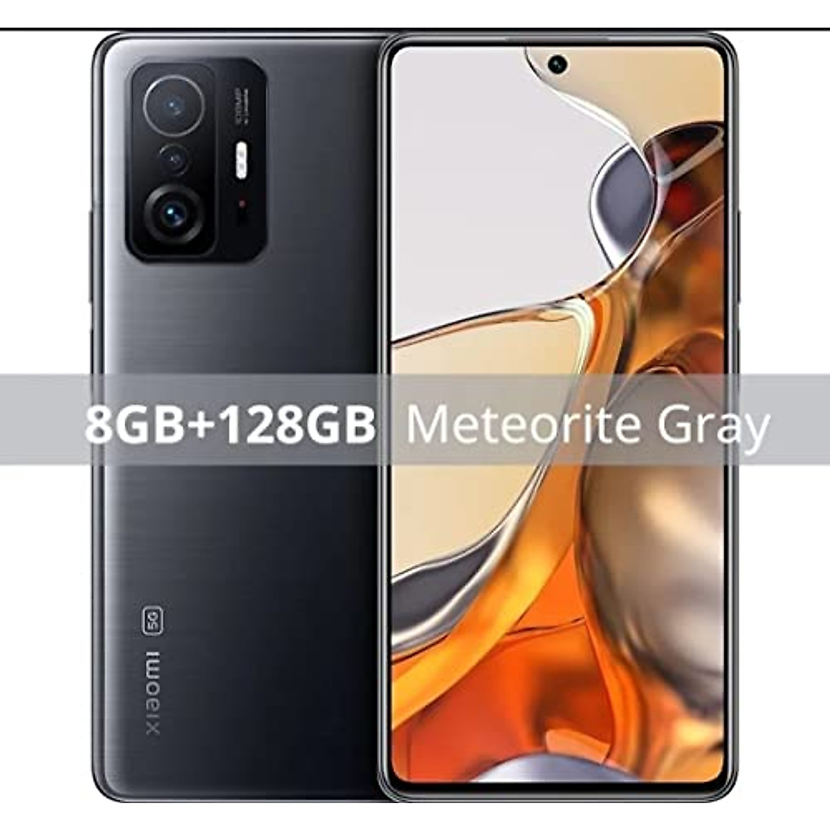 Xiaomi 11T 5G + 4G Volte (128GB, 8GB) 6.67” 108MP 6GB Triple Camera, NFC Dual SIM (Not Compatible Verizon Sprint Boost Metro Cricket) GSM Unlocked Global (w/Fast Car Charger Bundle) (Meteorite Gray)