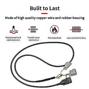 Bentolin 17275.01,4 Way Flat Tow Hitch Trailer Wiring Harness for 2007-2018 Jeep Wrangler JK Models 67 Inches (with Flat Connector Dust Cover)