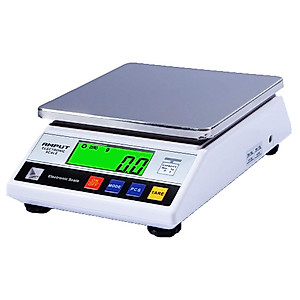 RESHY High Precision 10kg x 0.1g Lab Scale Digital Kitchen Scale Large Food Gram Scale Industrial Counting Scale Jewery Scientific Scale,for Laboratory,Cooking, Baking, Weight Loss,CE Certified