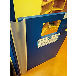 AILUOQI Finger Pinch Protector Guards for Home, Inside, Outside, Flush Door Hinges, Gates and Pivot Doors. Door Shield Guards for Kids. Roll-up Design 47.2" H, 6.7" W