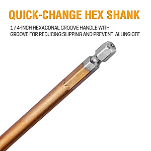 13 Piece Spade Drill Bit Set, Paddle Flat Bit Set for Woodworking, 1/4"to 1-1/2", with Exquisite Packaging, for Cutting Wood, Plastic and Aluminum Holes