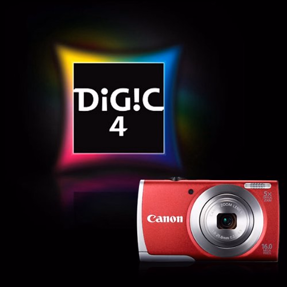 Canon PowerShot A2600 16.0 MP Digital Camera with 5x Optical Zoom and 720p Full HD Video Recording (Red) (OLD MODEL)