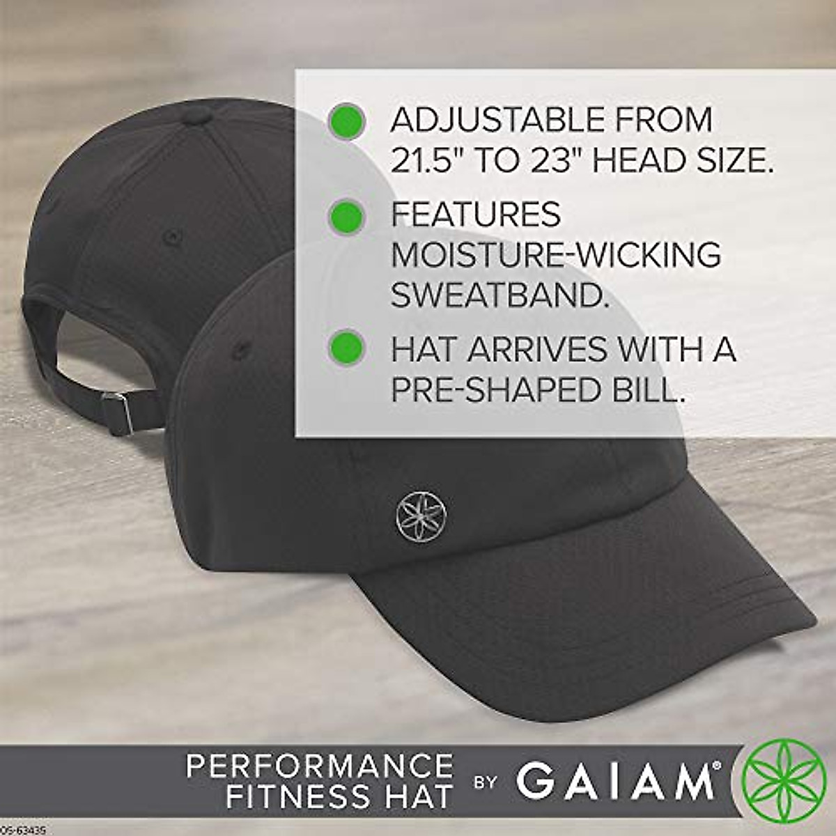 Gaiam Hat - Performance MeshDry Fit Sweat Headband, White