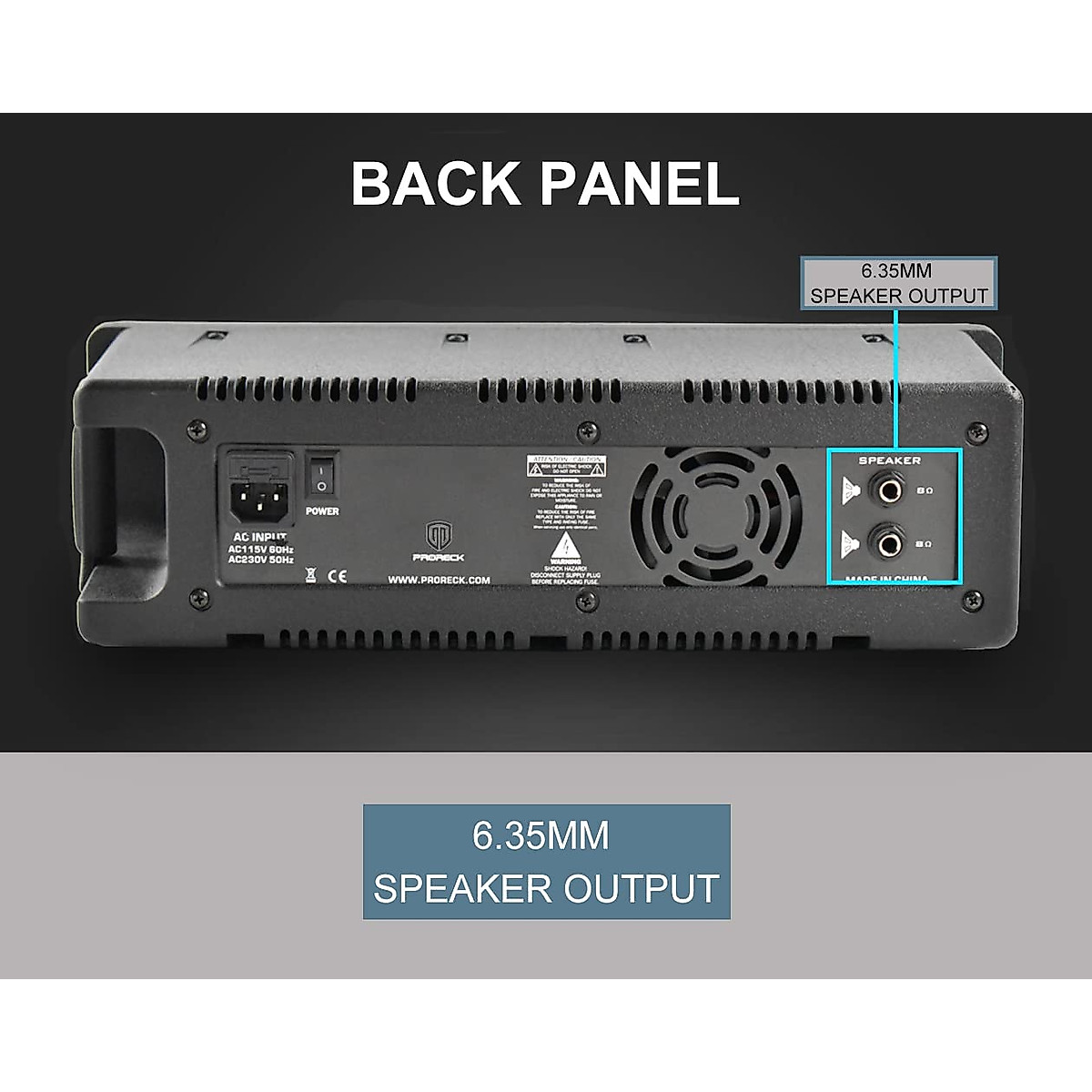 PRORECK MX15 15inch 2500W Bluetooth Powered PA System Mixer/Amp with Stands/Mic Effect Controller 48V Phantom Power, Audio Interface
