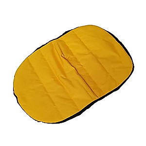 POWERWORKS Weatherproof Deluxe Riding Lawn Mower Seat Cover, Medium, Yellow