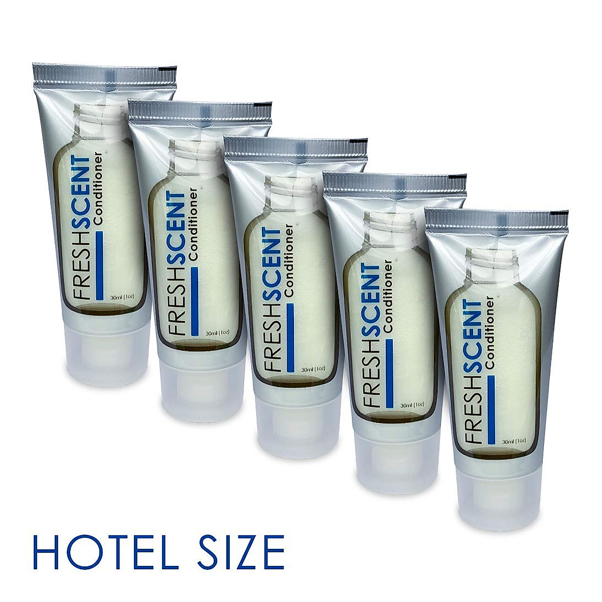 Freshscent Conditioner 1oz (100 Pack) Hotel Travel Size, Bulk Amenities and Toiletries for Hospitality