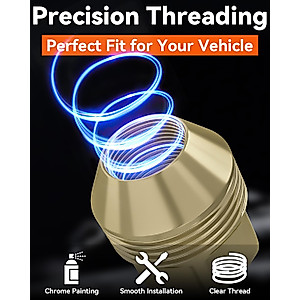 YIZBAP 24PCS 14x1.5 OEM Factory Lug Nuts,1.12" Tall Open End Bulge Acorn M14x1.5 Lug Nuts for Silverado Suburban Express Sierra 1500 Avalanche Escalade