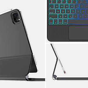 Magic Keyboard Case for iPad Air 11 inch M2 2024 & iPad Pro 11 Inch (4th/3rd/2nd/1st Gen), iPad Air 5th/4th Generation Case with Keyboard, Floating Cantilever Stand, Multi-Touch Trackpad, Backlit Keys