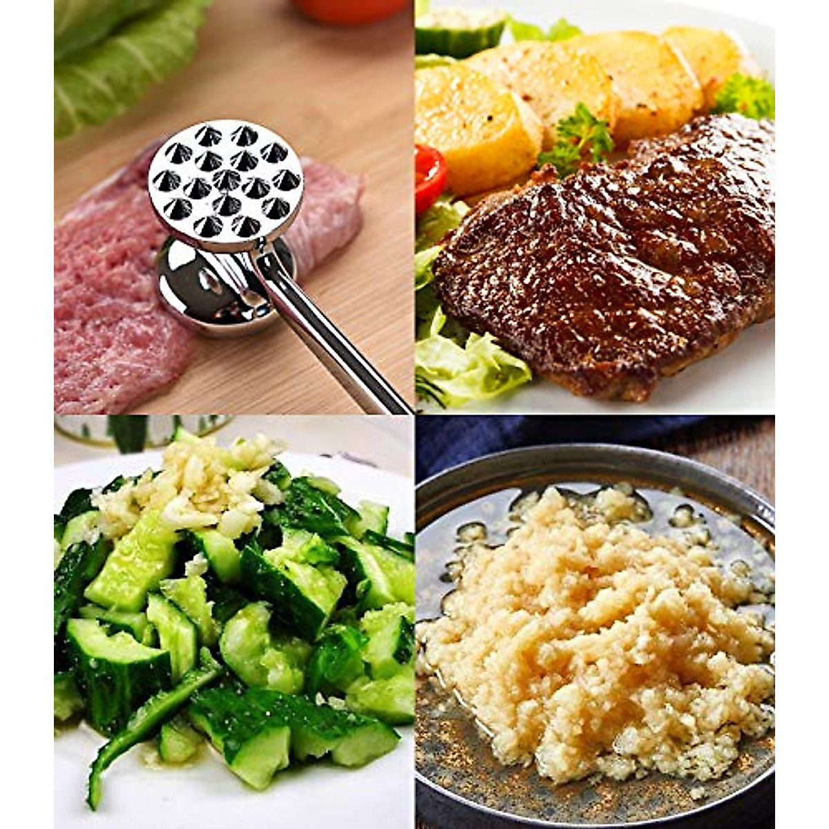 Aliglow Meat Tenderizer Hammer Tool Mallet Pounder for Kitchen Tenderizing Steak Beef Poultry