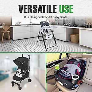 Child Car Seat Saver Waterproof Liner by Lebogner - 100% Leak Free Pad for Baby Stroller, Piddle Pad for Potty Training Toddlers, Car Seat Liner with Anti Slip Vinyl Backing