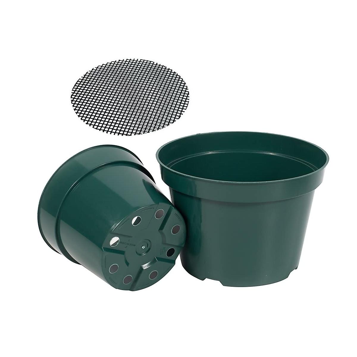 DAPERCI inches Nursery Pot Plant Grow Sturdy Flower pots in Bulk Price 20P Green