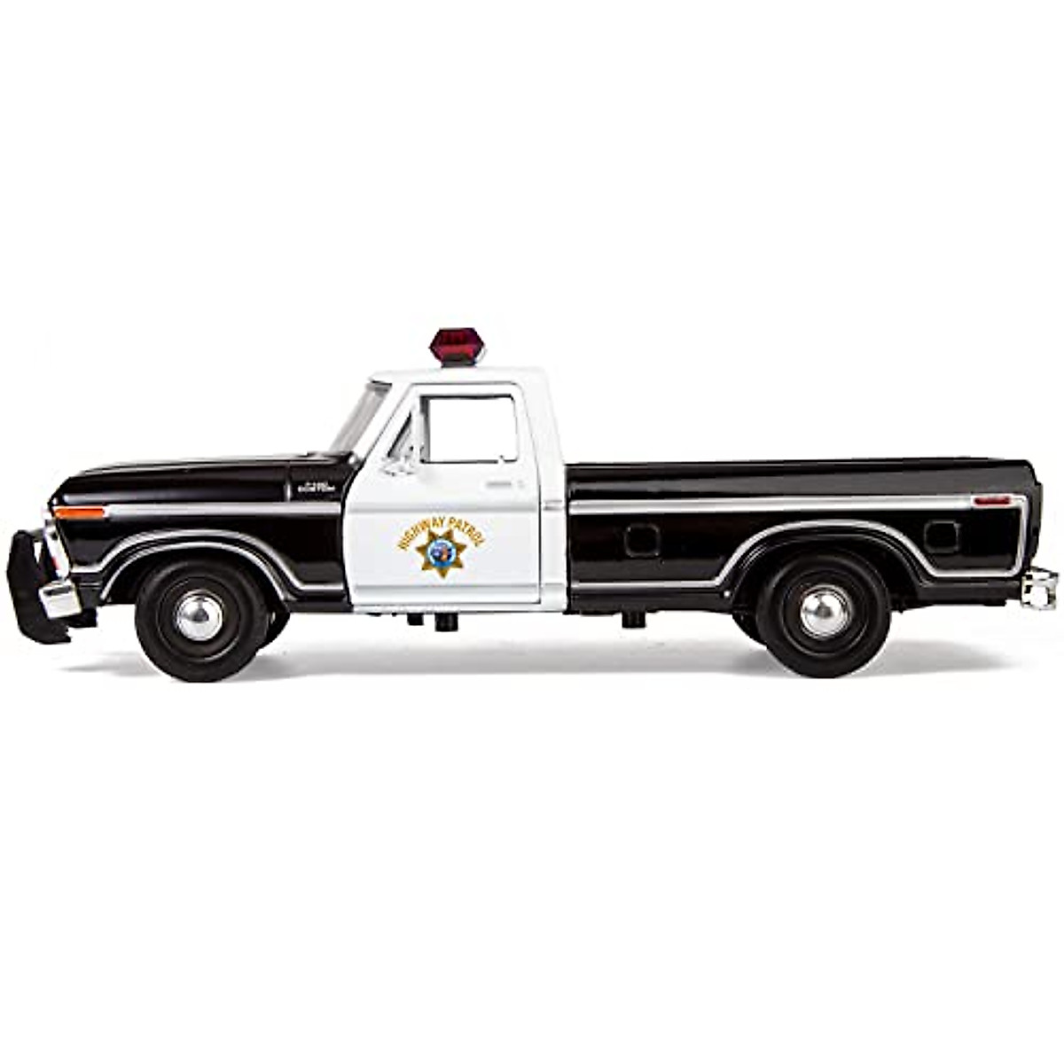Motormax All Star Toys Exclusive 1979 Ford F-150 California Highway Patrol CHP Police Pickup Truck 1:24 Diecast Law Enforcement Model Car 76987
