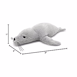 CSVBTRF Weighted Stuffed Animals, 2 lb, 23" Seal Plush Gift for Kids - Grey Hug Seal Plush Animals （Grey, 23"