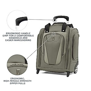 Travelpro Luggage Maxlite 5 Softside Lightweight Rolling Underseat Compact Carry on Upright 2 Wheel Bag, Men and Women, Slate Green, 15-Inch