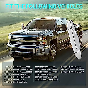 MNJWS Exterior Chrome Door Handle, Front Passenger Side, Compatible with 2007-2014 Chevy Silverado Suburban Tahoe GMC Sierra Yukon Cadillac Escalade, Replace 22738722 84053436 80545